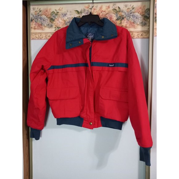 Woolrich | Jackets & Coats | Woolrich The Woman Red Large Vintage 8s ...